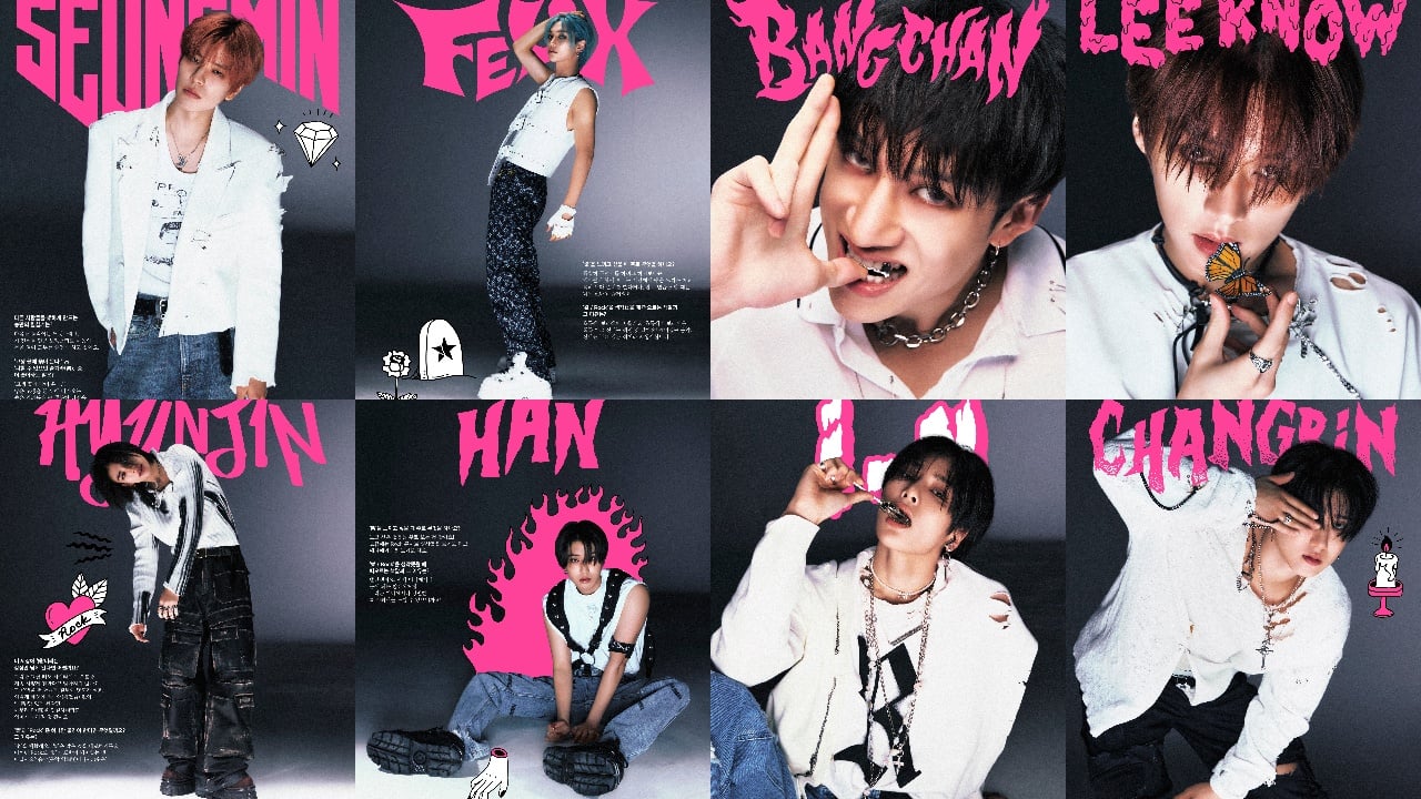 Stray Kids transform into emo rock stars '樂-STAR' concept photos | allkpop