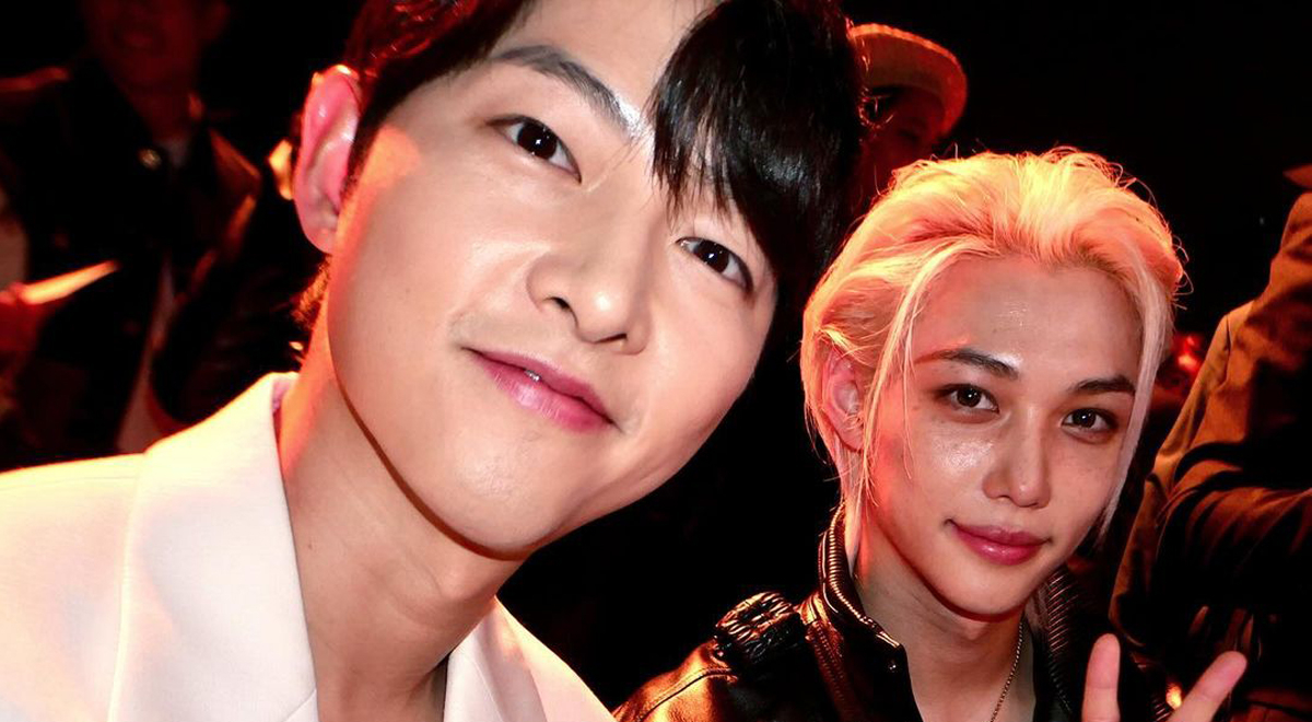 Worlds clash as Stray Kids's Felix & Song Joong Ki meet up at the ...