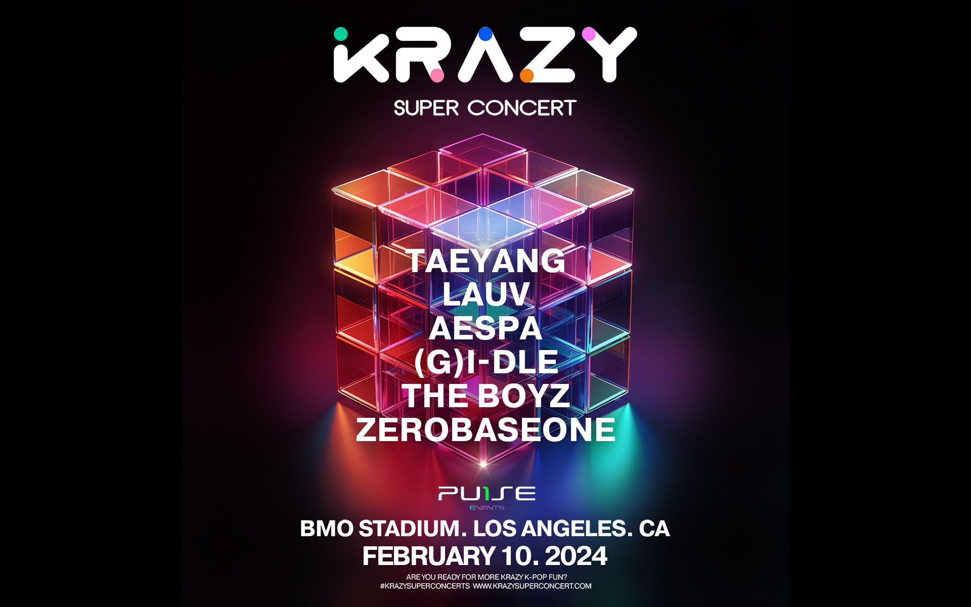 'KRAZY SUPER CONCERT' adds BIGBANG's TAEYANG as a headliner alongside ...