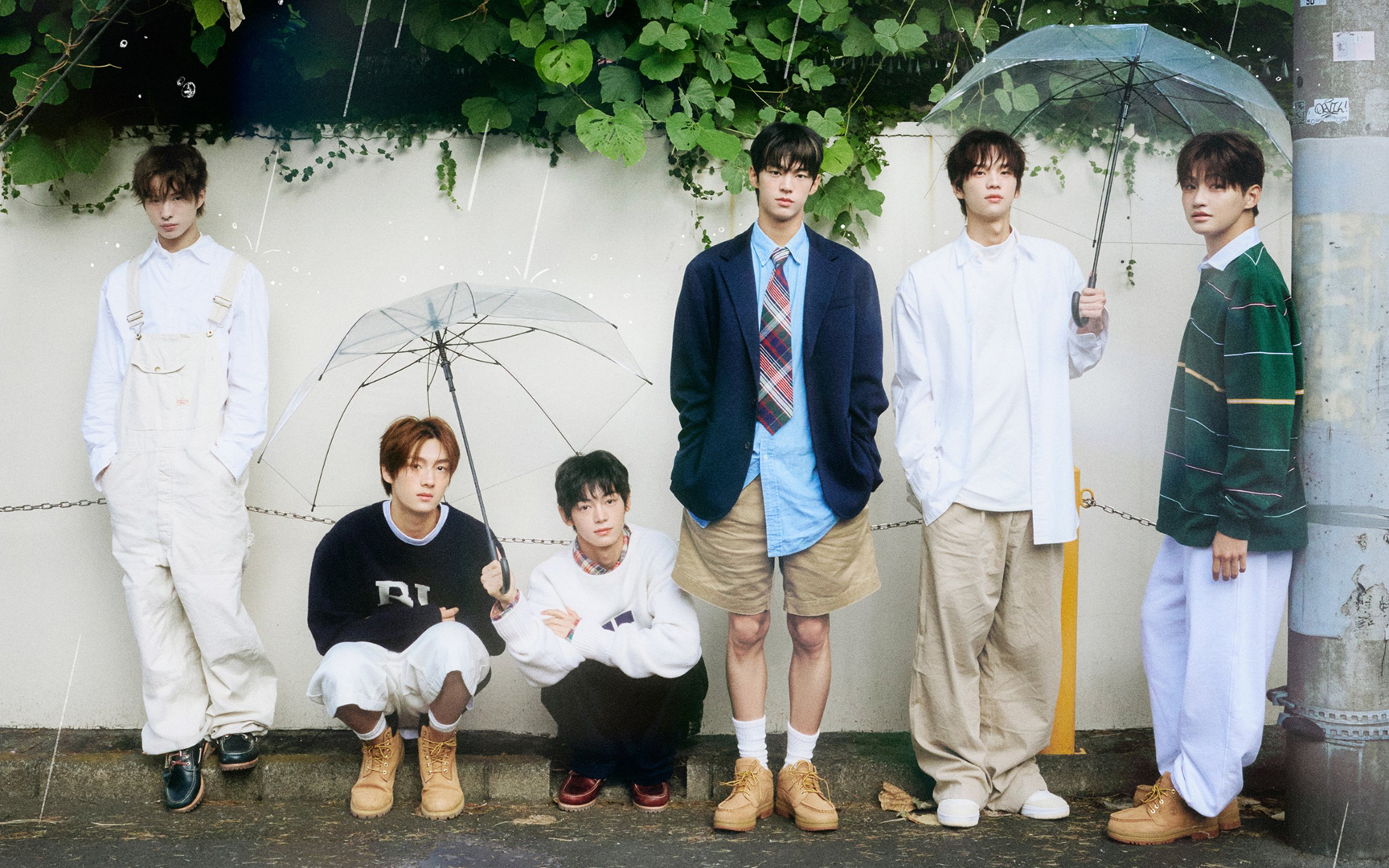 Seventeen's younger brother group TWS gets ready for the early spring rain in new teaser photos ...