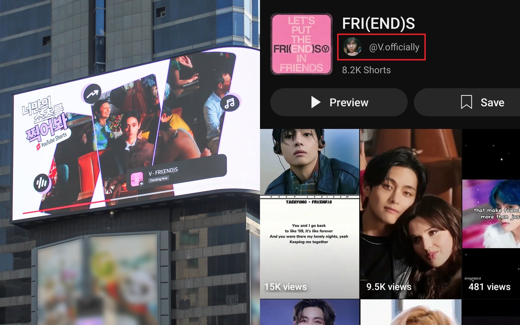 Fans baffled after HYBE Labels promoted a V impersonation YouTube ...