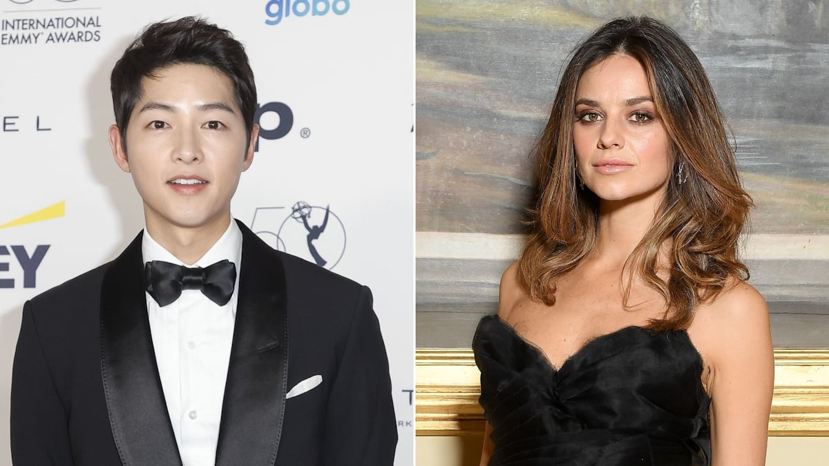 Song Joong Ki & wife Katy Louise Saunders spotted on baseball date | allkpop