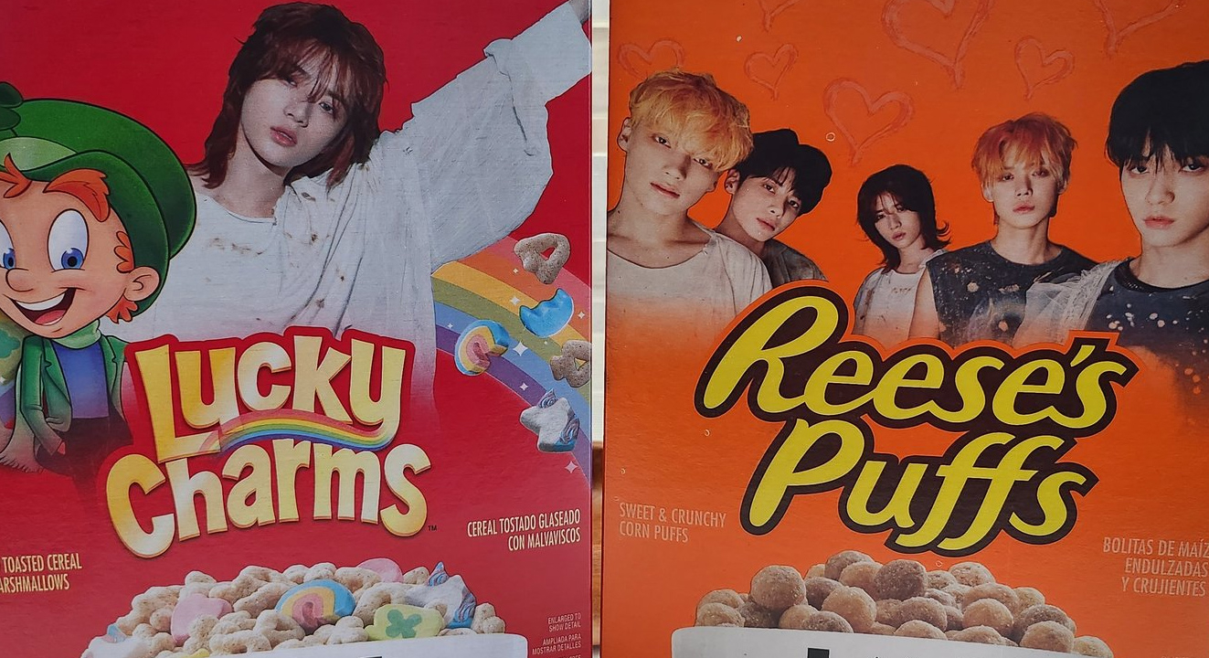 TXT on a cereal box near you? MOAs shocked to discover TXT branded ...