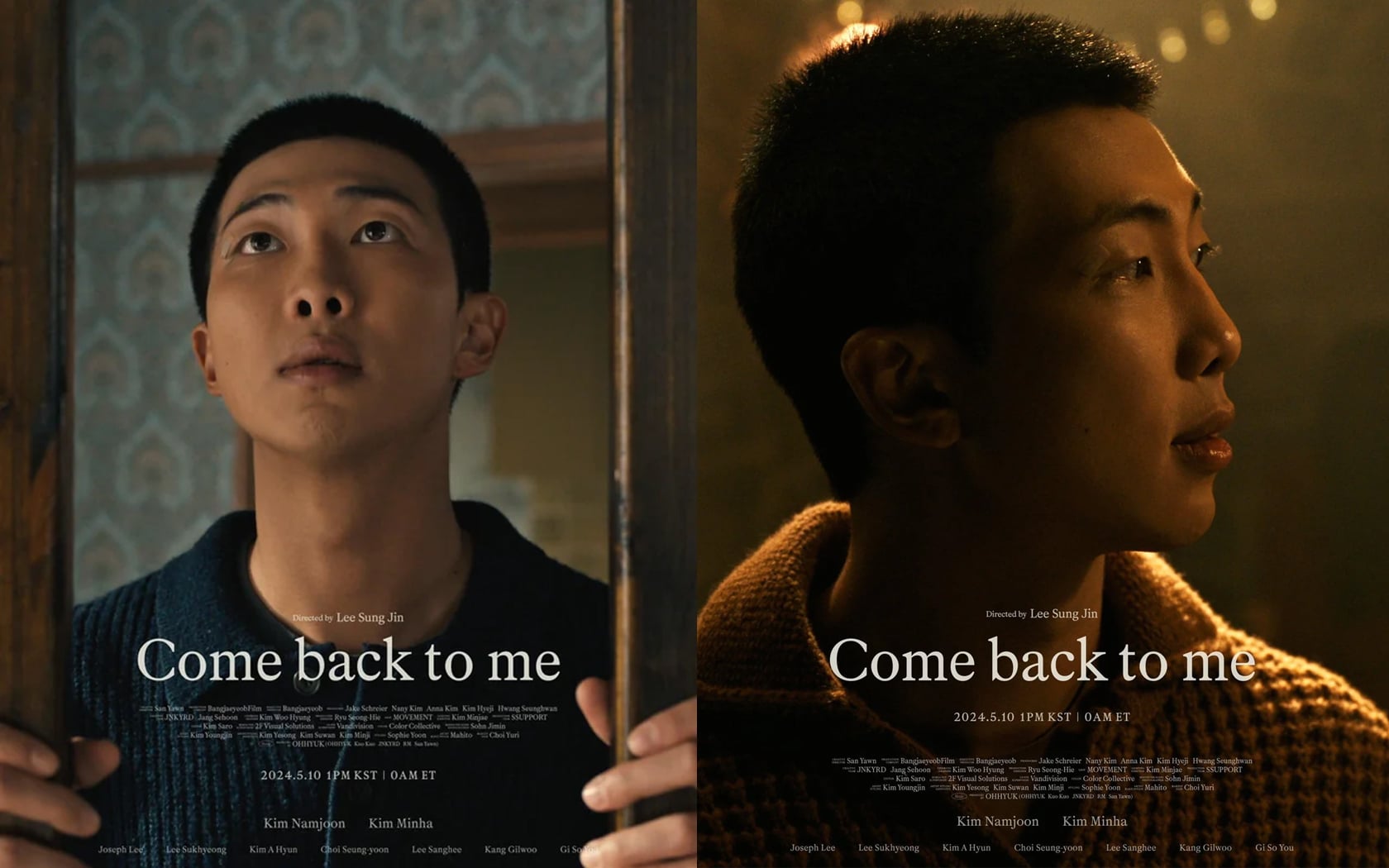 RM reveals movie-poster teasers for pre-release track "Come back to me"