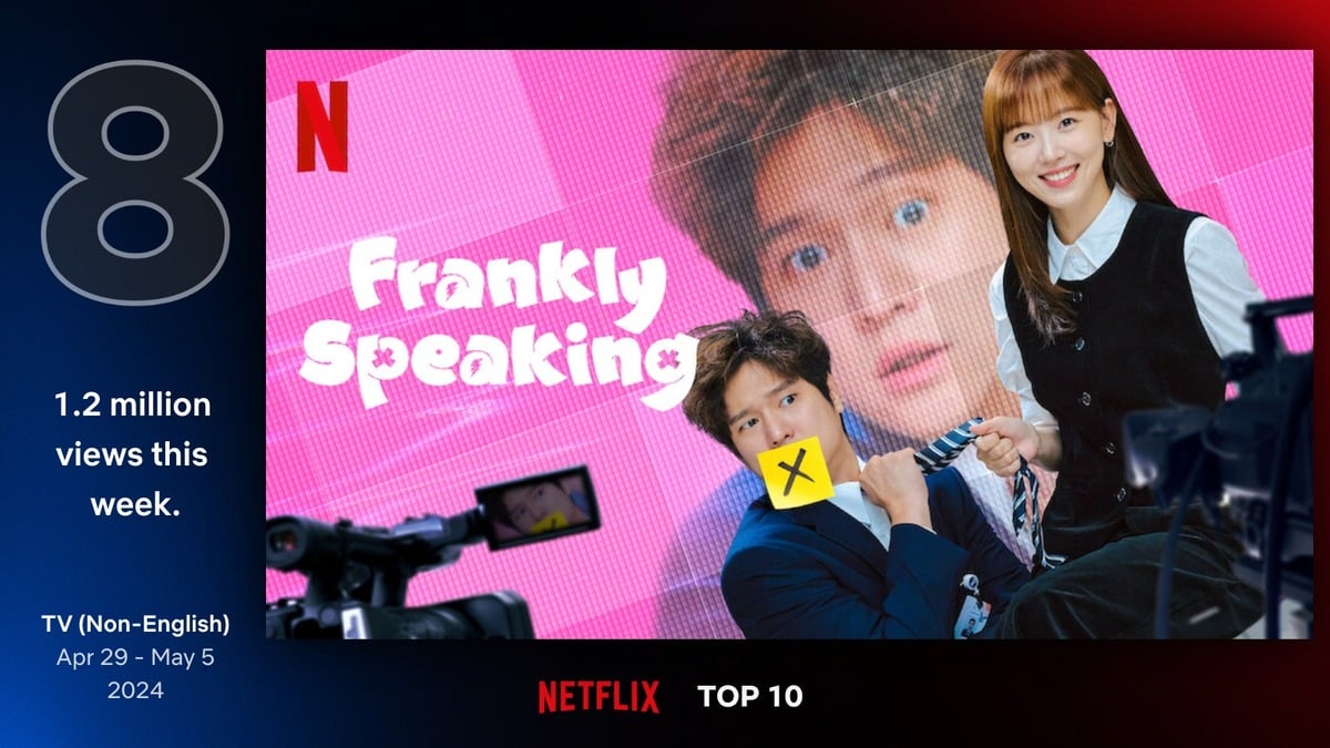 JTBC's 'Frankly Speaking' continues to soar, surpasses 1.2 million views on Netflix Global Top ...