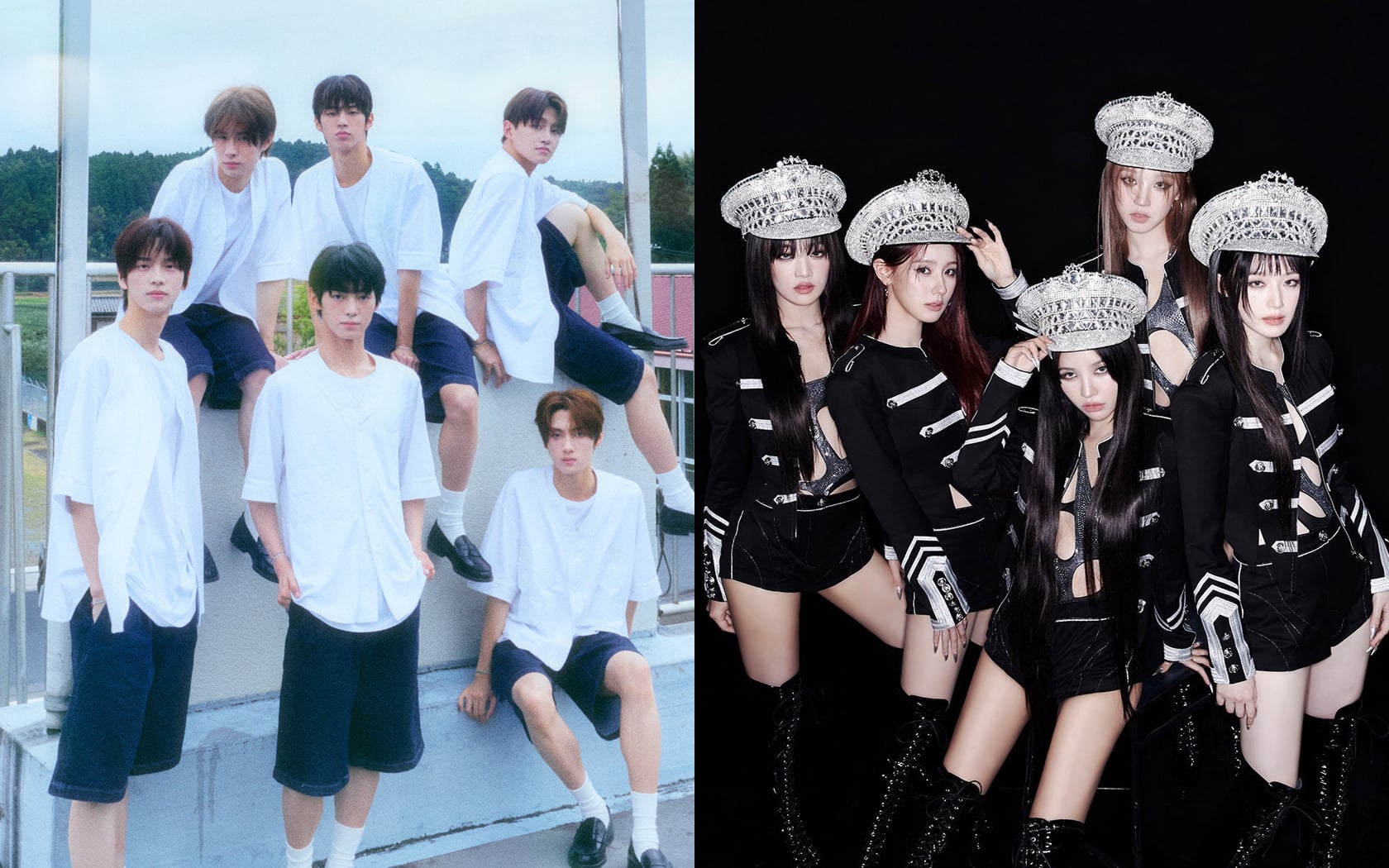 The two songs currently battling it out for Melon's top song of the ...