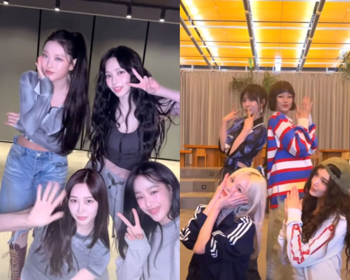 aespa and NewJeans team up for ‘How Sweet’ and ‘Armageddon’ dance challenges | allkpop