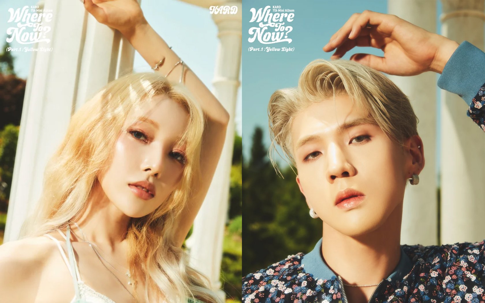 KARD's Somin and B.M display their blonde hair in the new teasers for their 7th mini-album ...