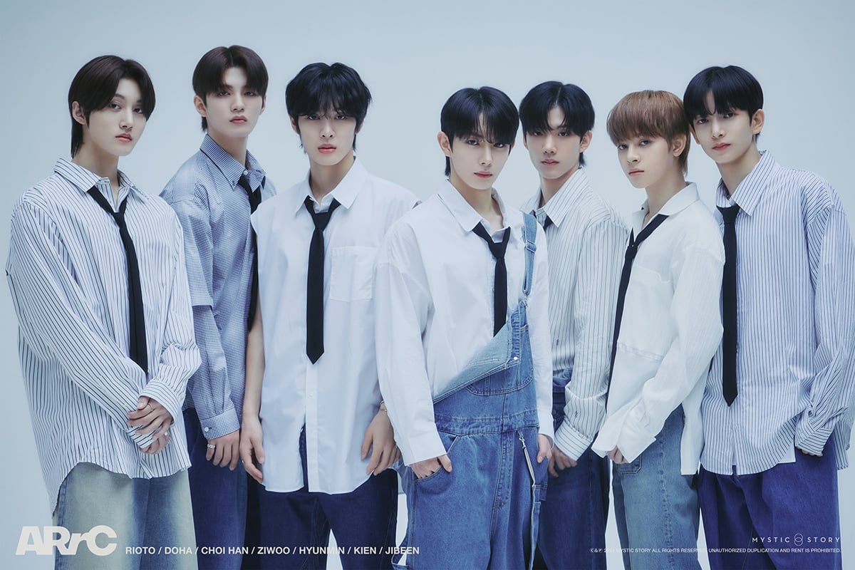 Mystic Story rookie boy group ARrC counts down to debut with crisp, white teaser photos | allkpop