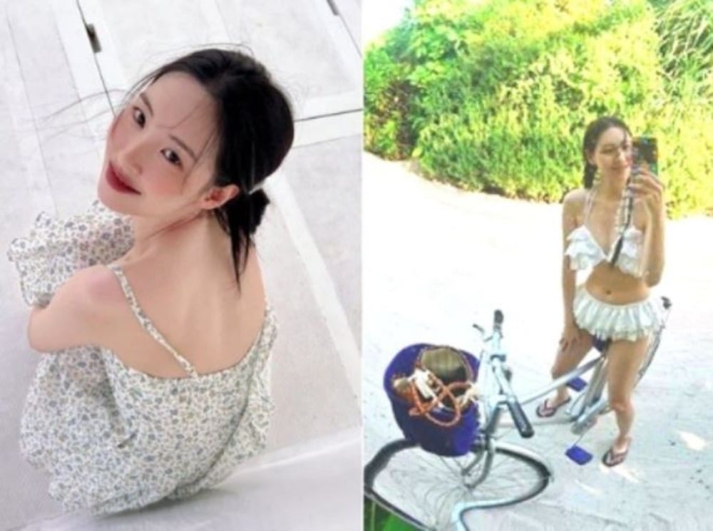 Sunmi shares Stunning Vacation Photos, including a Bikini-Clad Bike Ride, on Social Media | allkpop