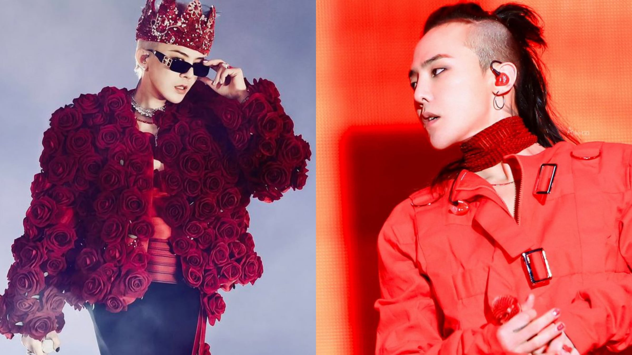 Fiery and Fierce: G-Dragon’s Iconic Red Stage Outfits | allkpop