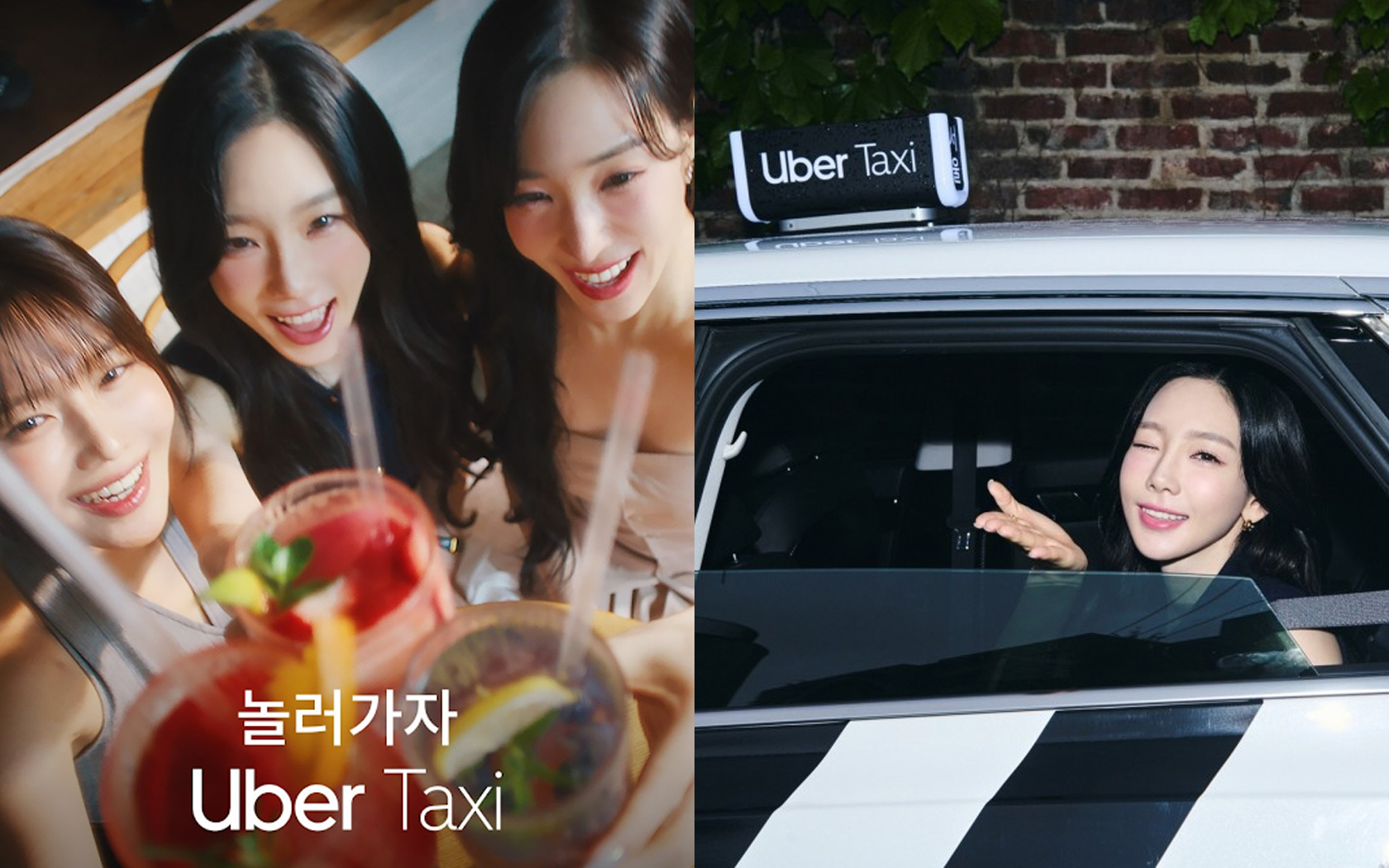 Girls' Generation's Taeyeon, Sooyoung, and Tiffany team up with Uber Taxi for "Go Out And Play ...
