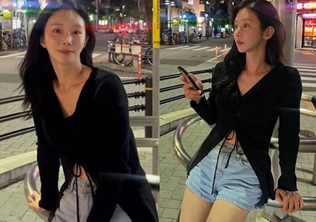 Lee Joo Bin shares a quiet moment in the city during the late night hours | allkpop