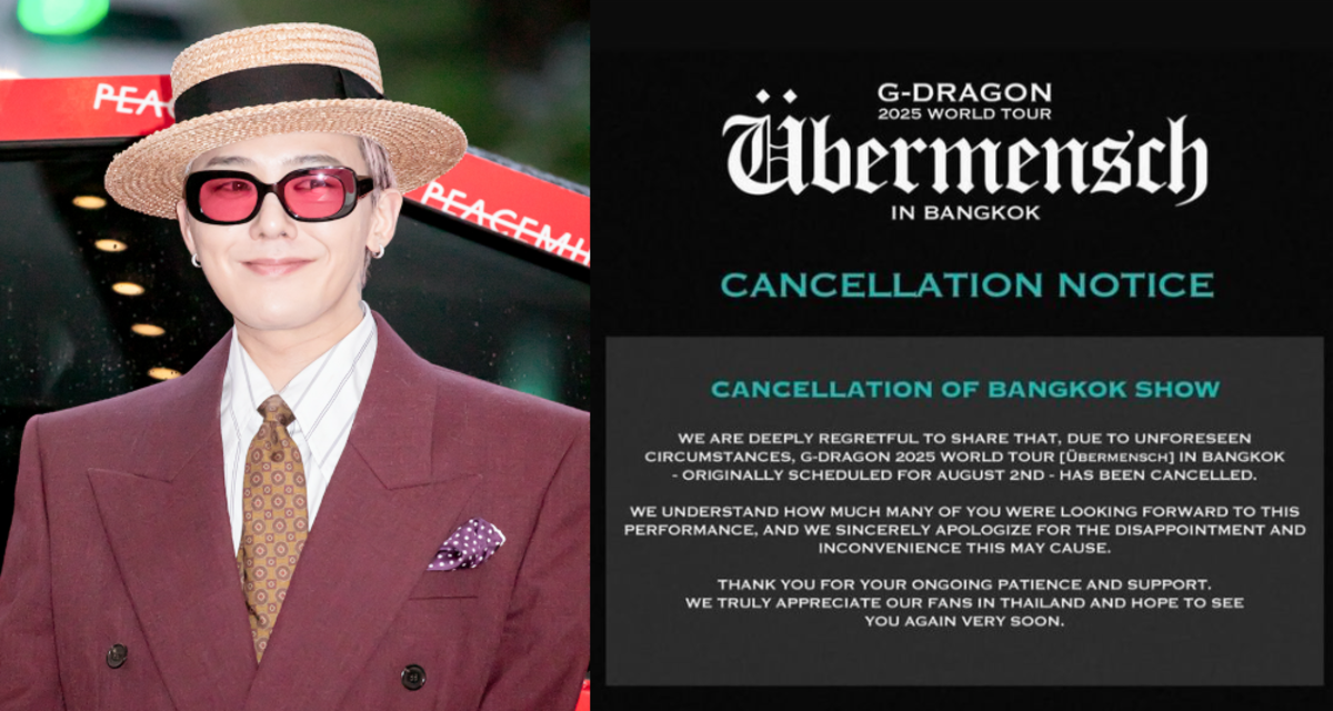 G-Dragon’s Bangkok concert cancelled amid growing criticism of agency ...