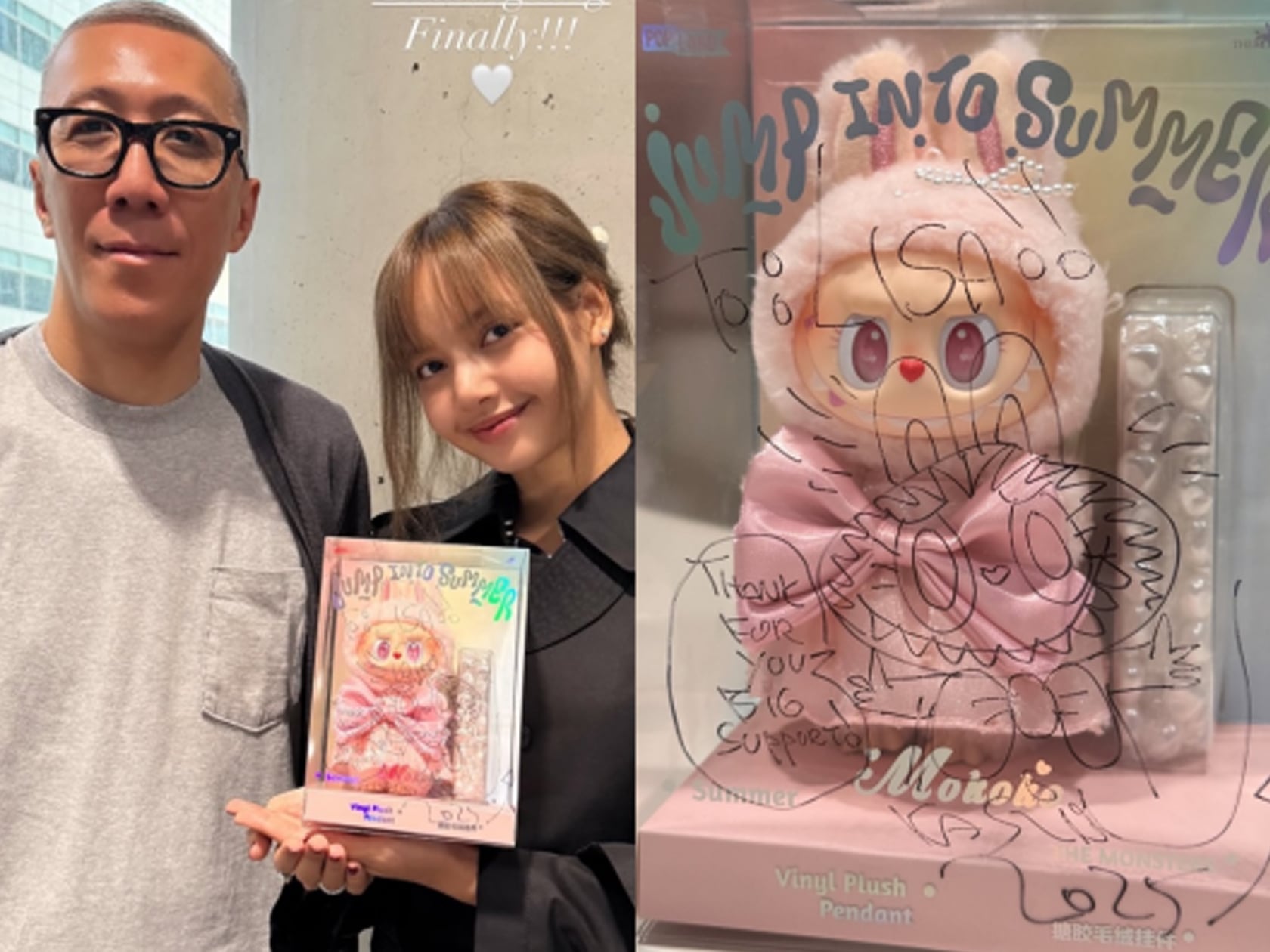 Labubu creator personally presents BLACKPINK's Lisa with a special gift ...