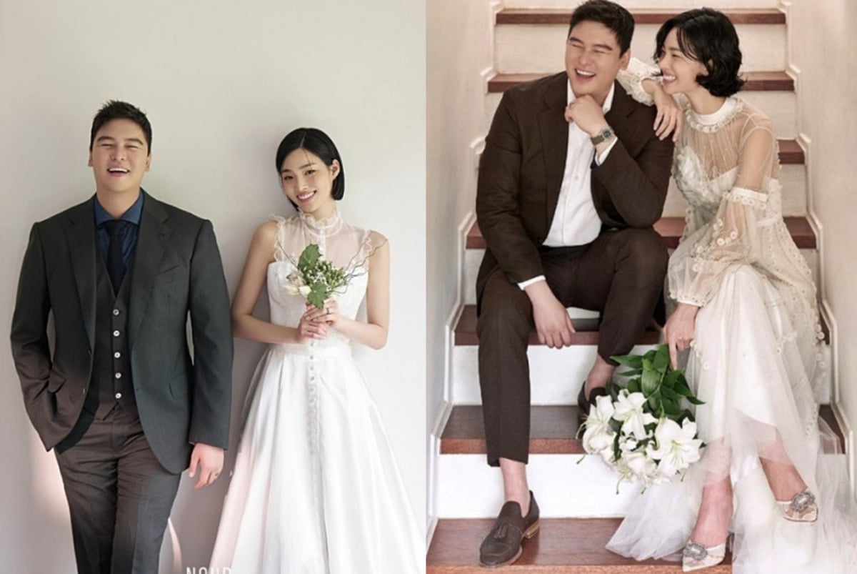 Lee Jang Woo and Jo Hye Won share heartwarming wedding photos ahead of their upcoming marriage ...