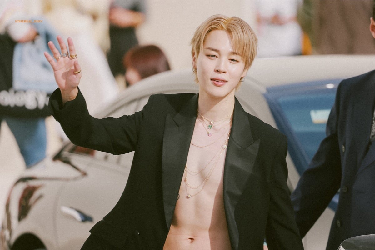 Jimin reveals it was his idea to go shirtless at Dior Paris Fashion Week | allkpop