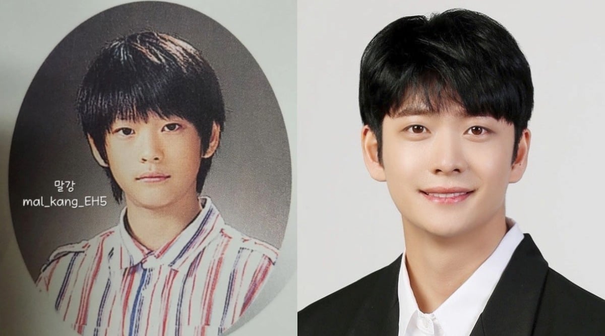 Fans swoon over newly revealed elementary school photo of actor Kang ...